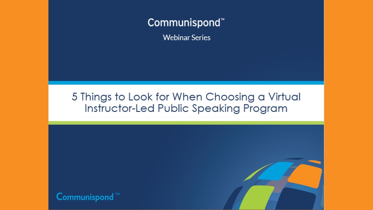 Communispond Webinar: 5 Things to Look for When Choosing a Virtual ...