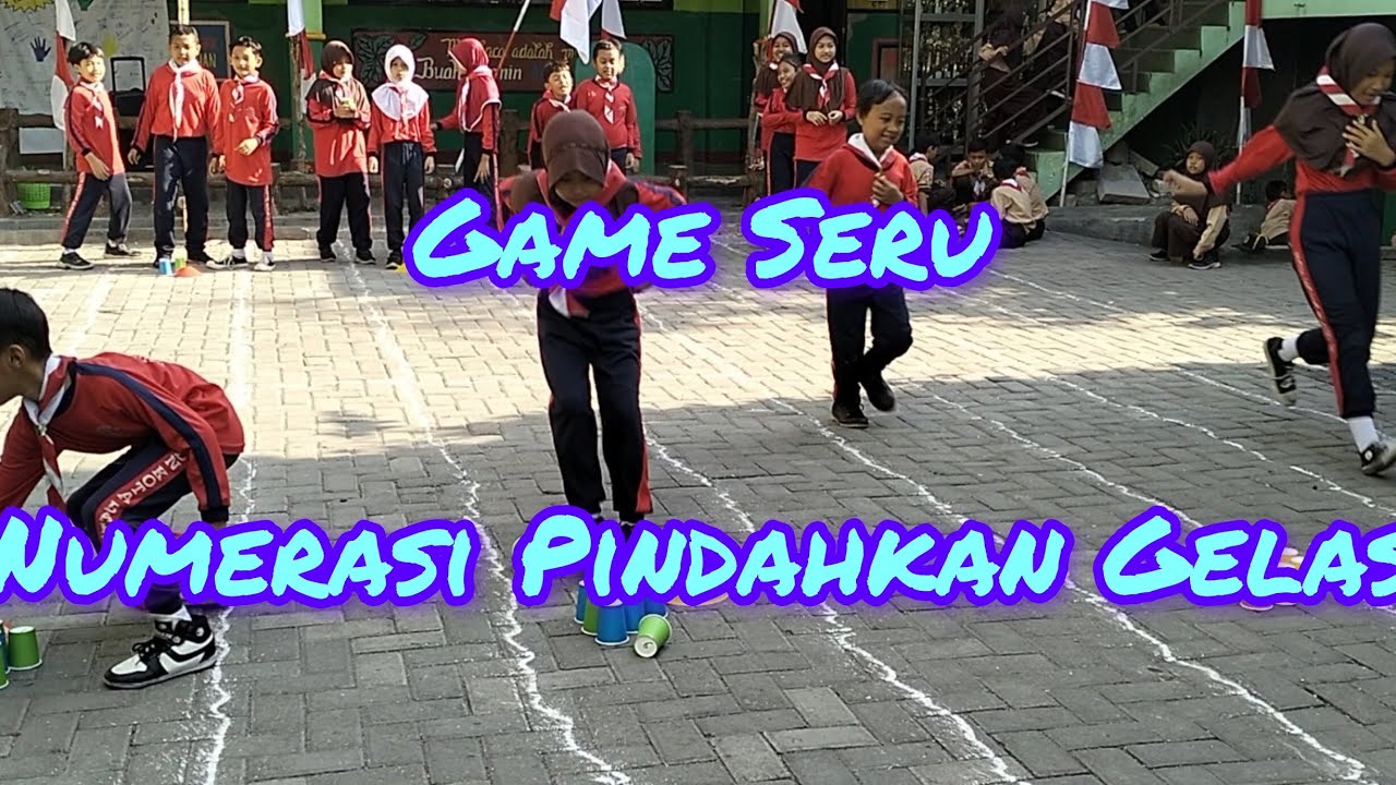 Game Seru PJOK "NUMERASI MEMINDAHKAN NOMOR GELAS",Kelas 4 Semester ...
