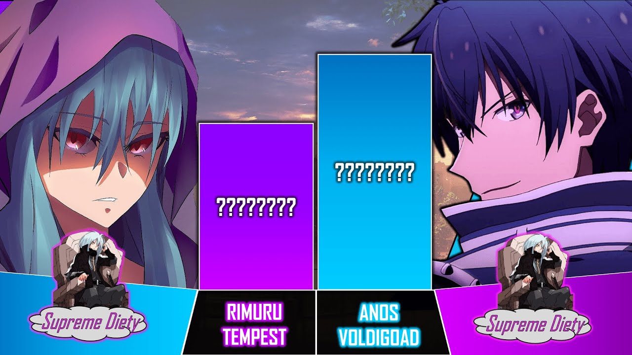 RIMURU TEMPEST vs ANOS VOLDIGOAD Power Level | Tensei Shitara Slime ...
