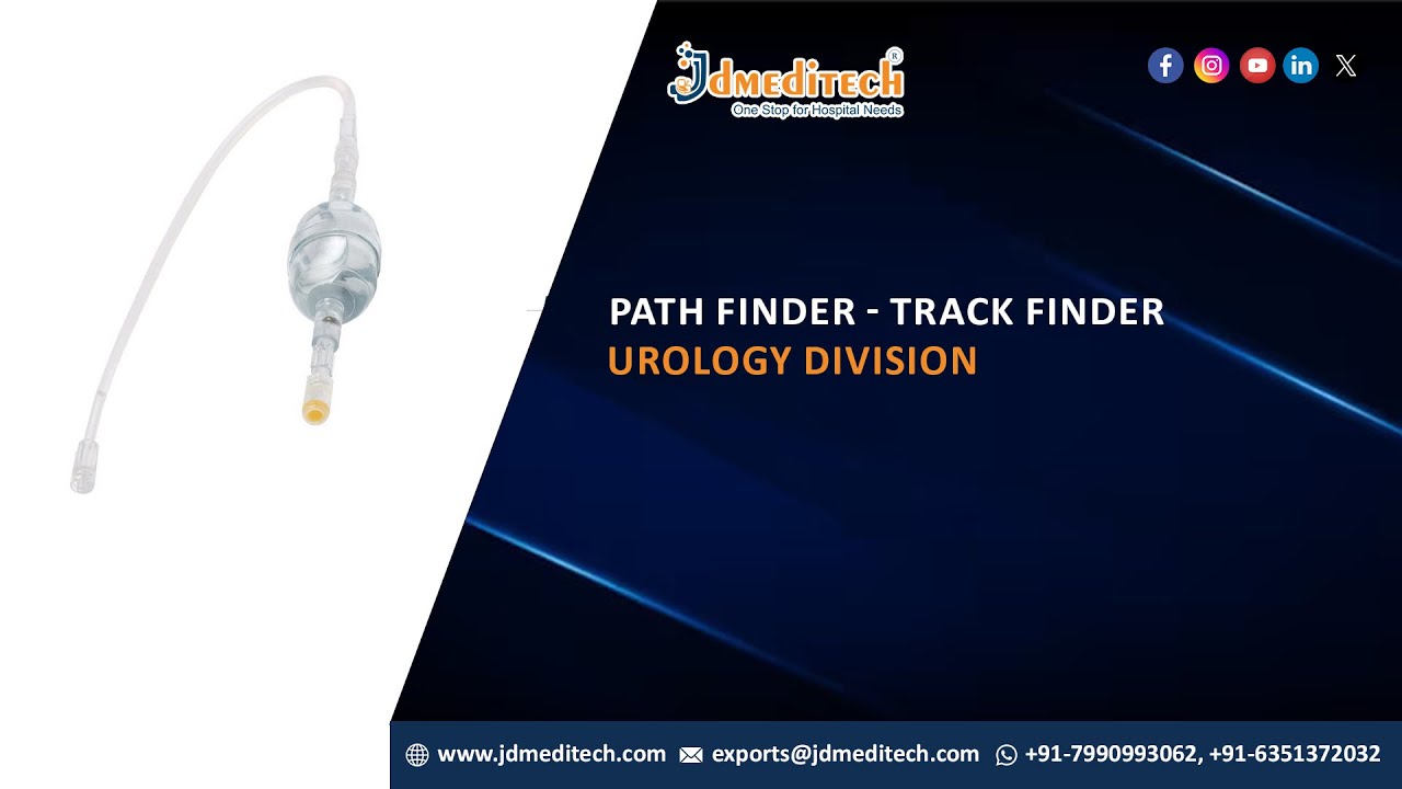 Path Finder | Track Finder | Urology | JDMeditech india - YouTube