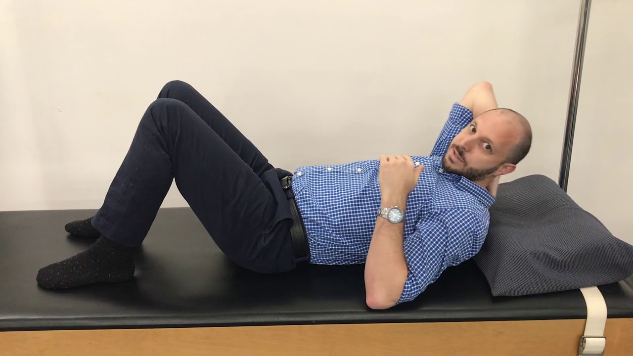 Simple Back Stretch - Physiotherapist Alex Donald - YouTube