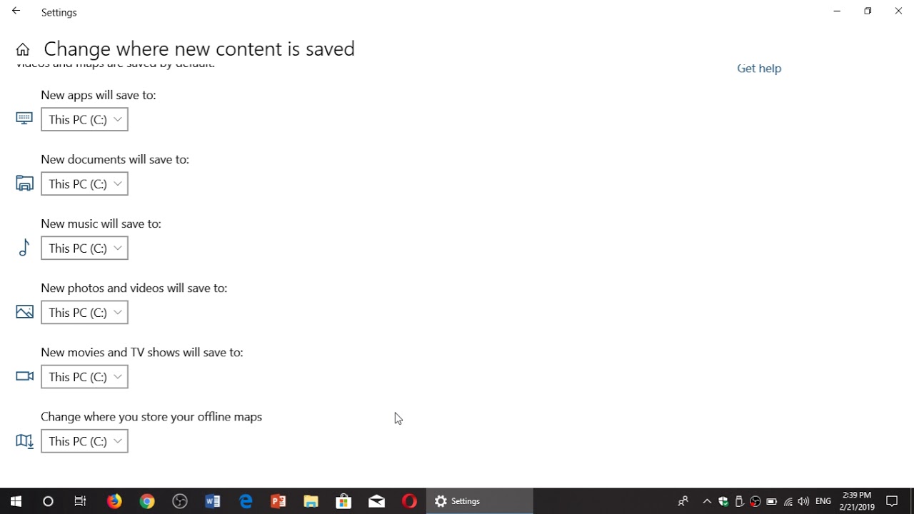 Windows 10 April 2018 update Changing where files and apps are saved ...