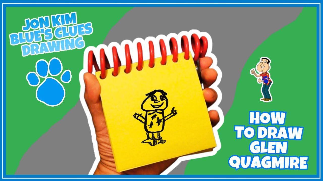 Jon Kim Blue's Clues Drawing - How To Draw Glenn Quagmire - YouTube