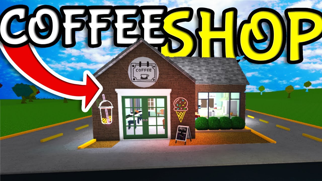 I BUILT A COFFEE SHOP IN BLOXBURG! | ROBLOX - YouTube