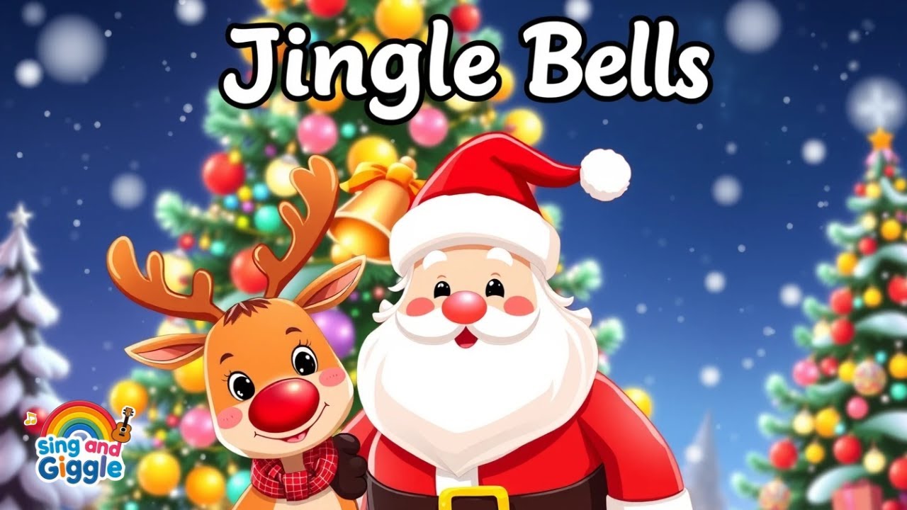 Jingle Bells | Christmas Sing Along For Kids | Sing and Giggle Channel ...