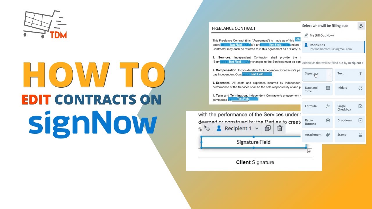 How to Edit Contracts on signNow - YouTube