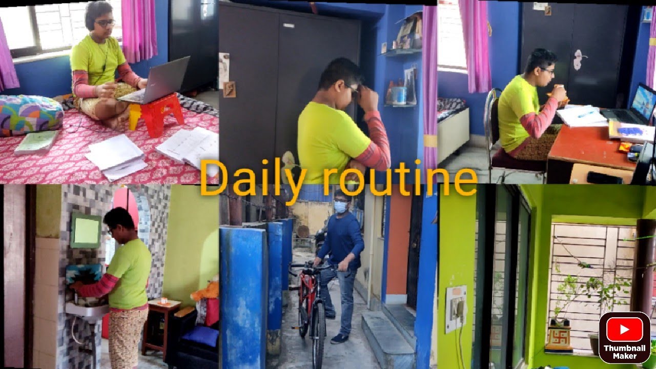My 14 years old boy morning to night routine in this pandemic situation ...