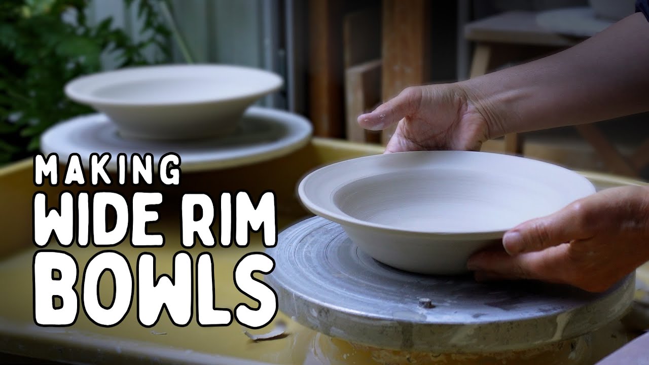 Throw Perfect Wide Rim Bowls With This One Simple Technique - YouTube