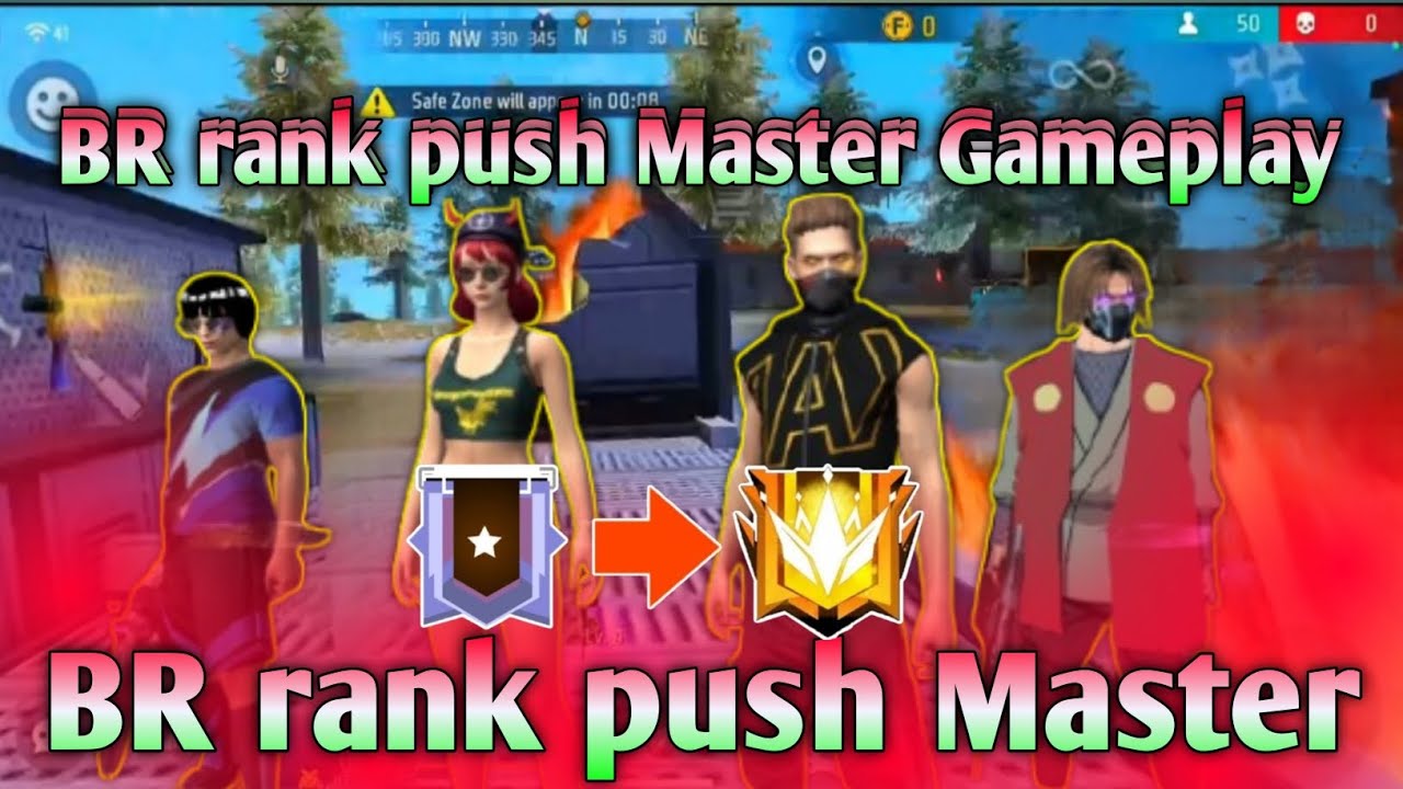 Free fire BR rank push Master Gameplay | how to Master in br rank ! # ...