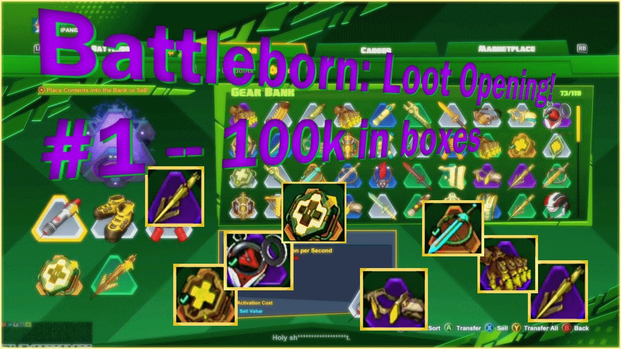 Battleborn: Loot Opening #1 -- 100k in credits! - YouTube