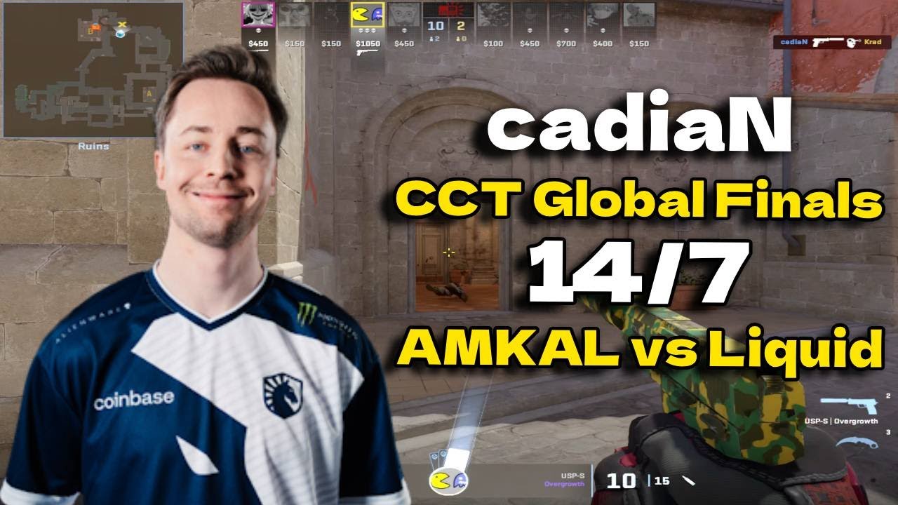 CS2 POV Liquid cadiaN (14/7) vs AMKAL (Inferno) @ CCT Global Finals ...
