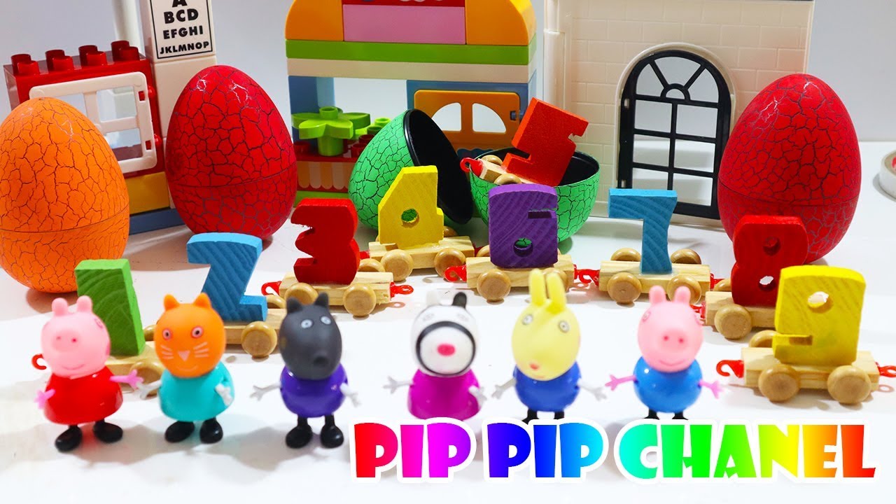 ☀️Peppa Pig Full Episodes #6🐷Peppa Pig Kick Surprise Eggs🐷Learn Number ...