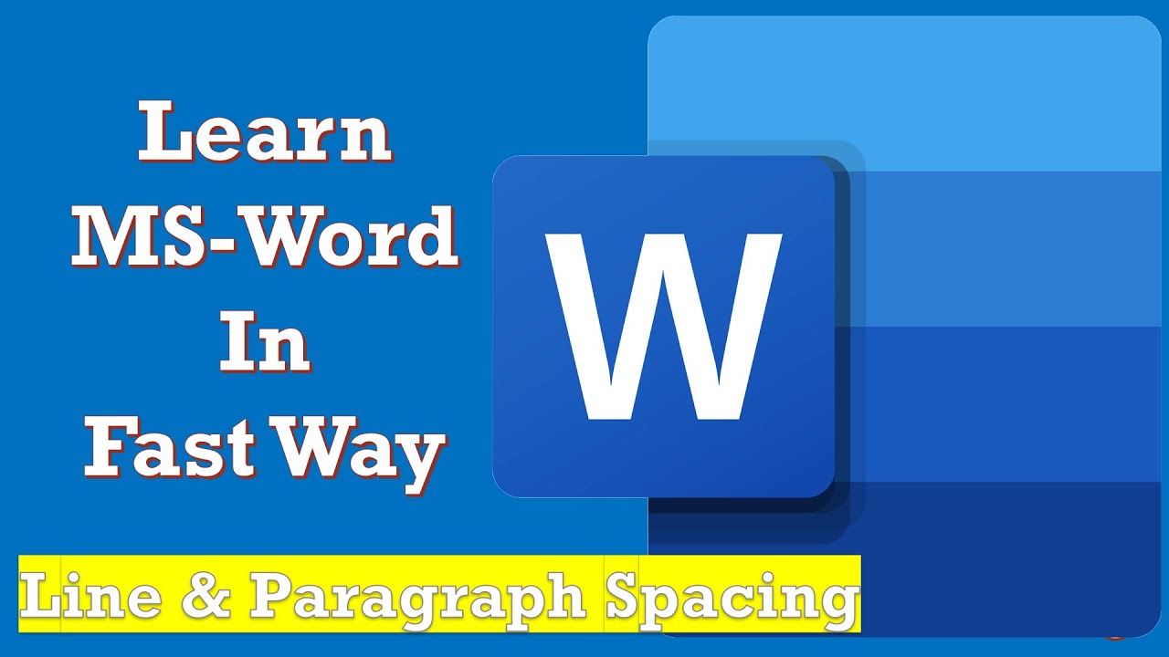 MicroSoft Word | Line and Paragraph Spacing - YouTube