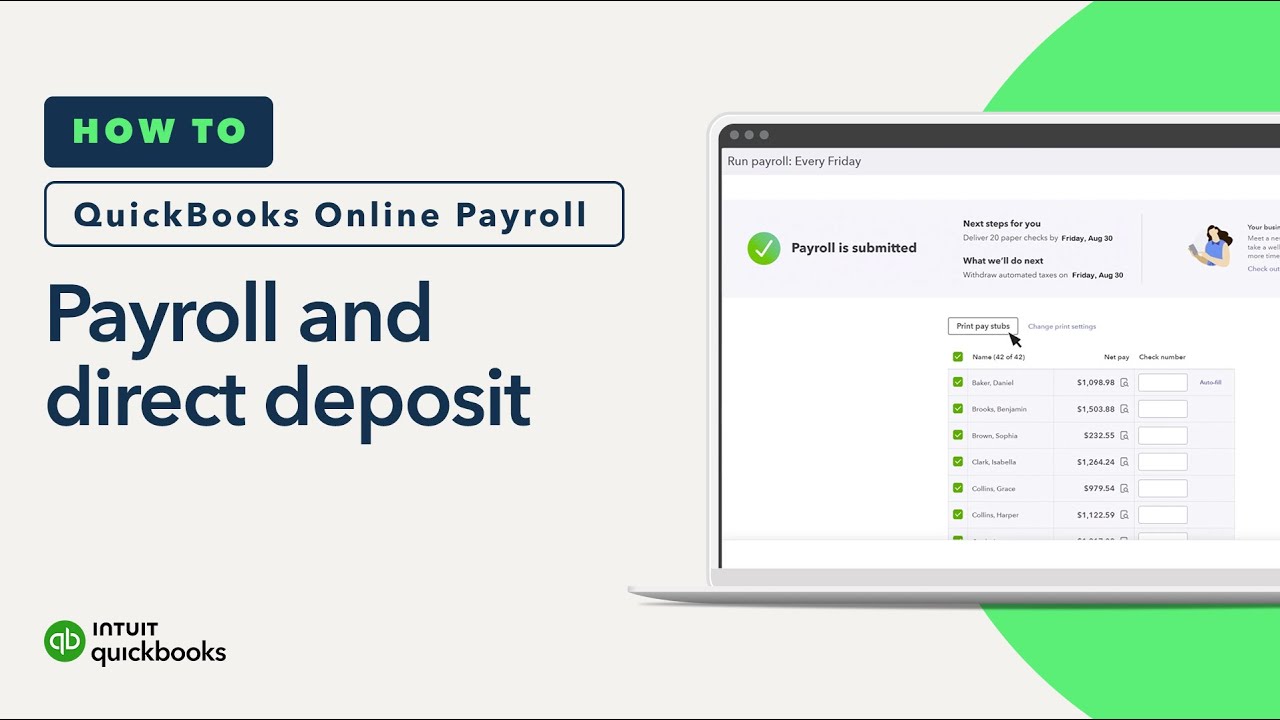 How to run payroll and switch employees to direct deposit in QuickBooks ...