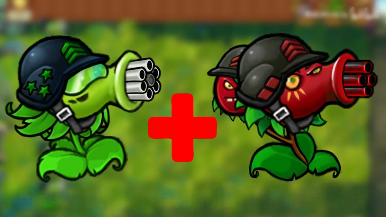 PVZ Super Gatling Shooter && Ultimate Cherry Shooter !!超级机枪射手和究极樱桃射手融合 ...