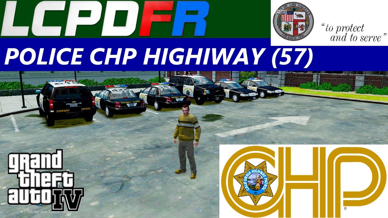 GTA 4 EFLC MOD LCPDFR 1.0 POLICE PATROL HIGHIWAY CHP SHOOTING FIRE ...