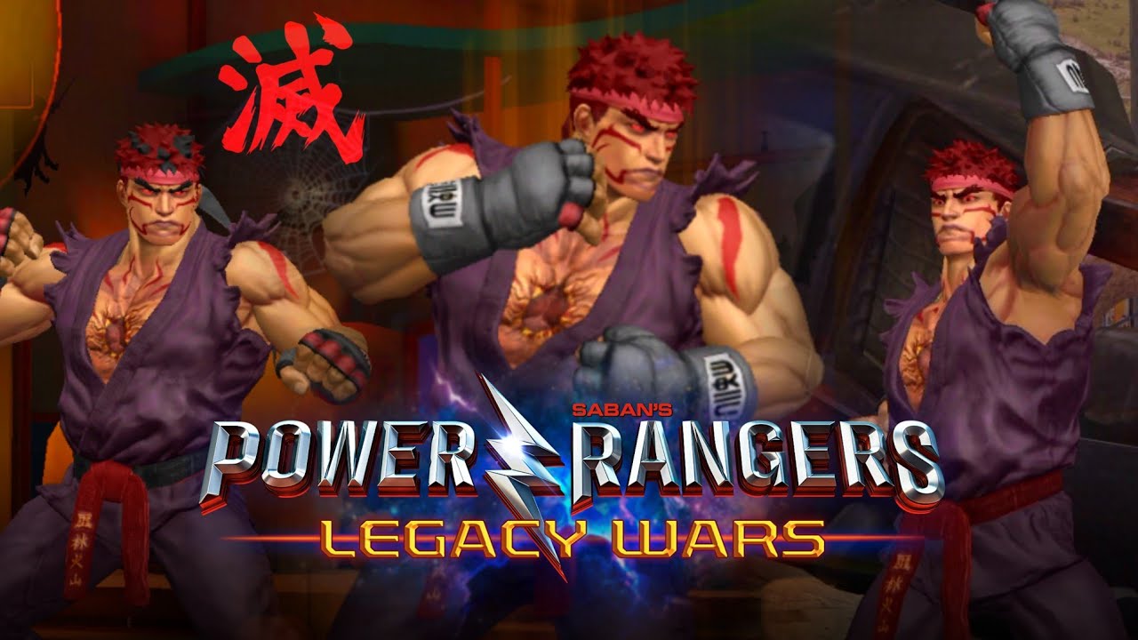 Evil Ryu (Street Fighter) Power Rangers : Legacy Wars - Custom Skin ...