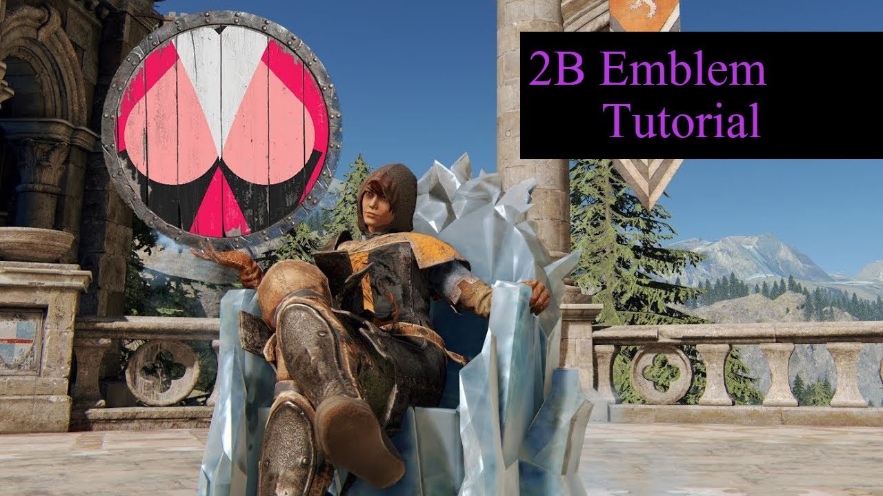 For Honor: 2B Emblem Tutorial - YouTube