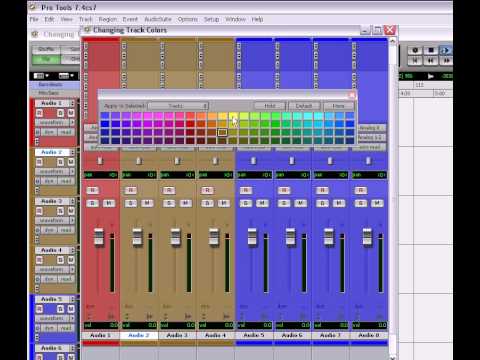 PRO TOOLS_CHANGING TRACK COLORS - YouTube