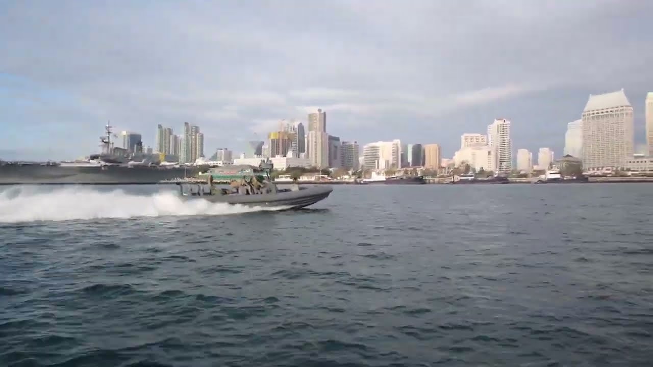 Navy Special Warfare Boat in San Diego (NSW 11M RHIB) - YouTube