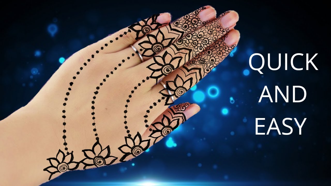 Simple Back Hand Mehndi Design || Back Hand Mehndi Design 2019 - YouTube