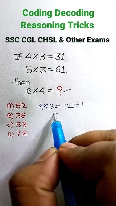 Coding Decoding | Coding Decoding Reasoning Tricks| Reasoning for SSC ...