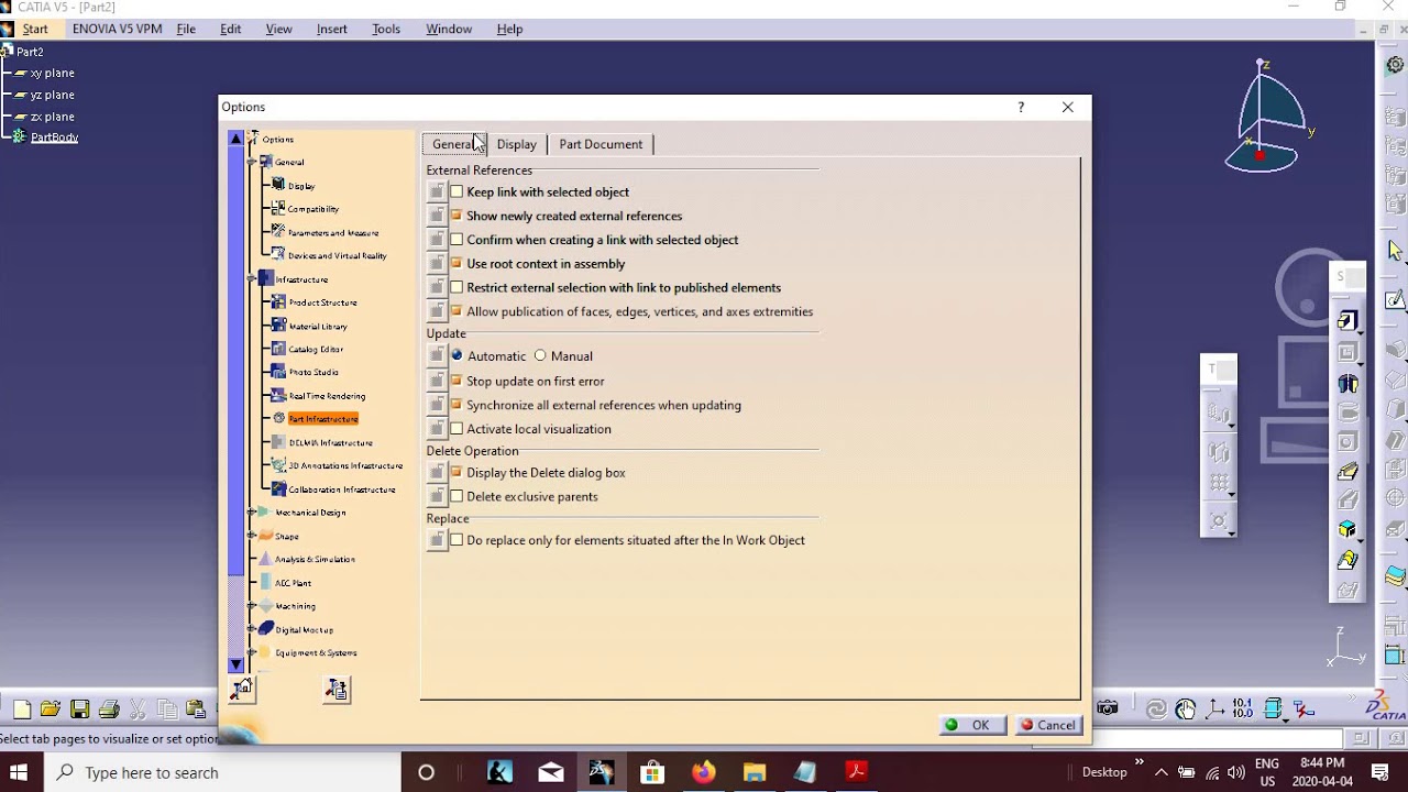 #CATIA V5 To Create an Axis system - YouTube