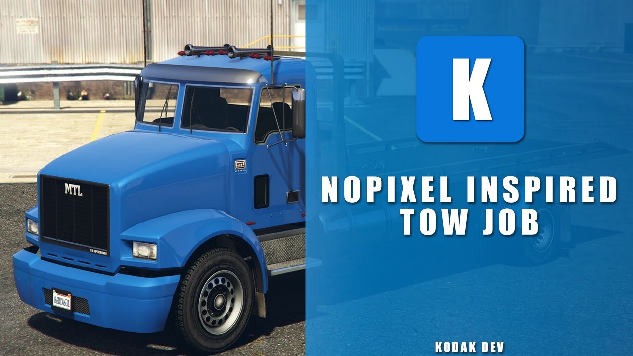 QBCORE NOPIXEL INSPIRED TOWJOB - YouTube