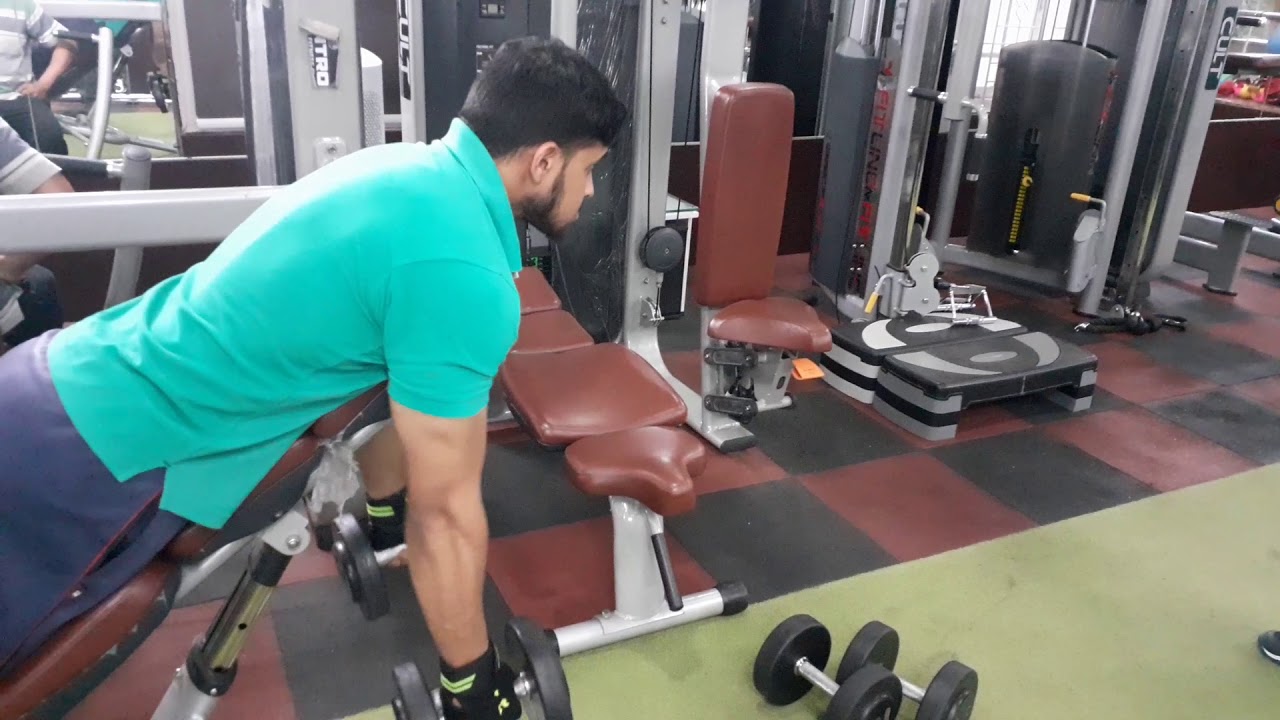 Incline Bench Dumbbell Rows - YouTube