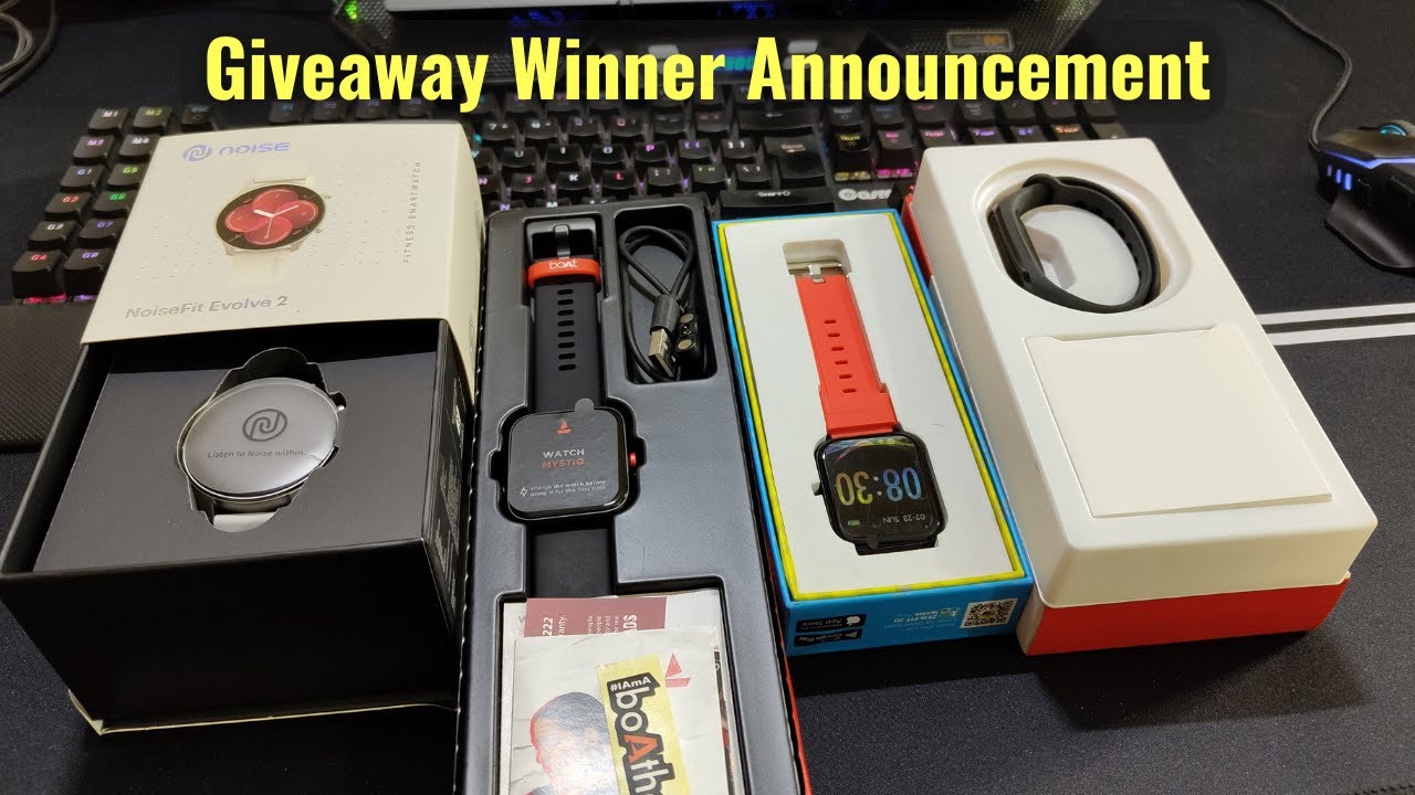Smartwatch Giveaway Winner Announcement January 2023 - YouTube