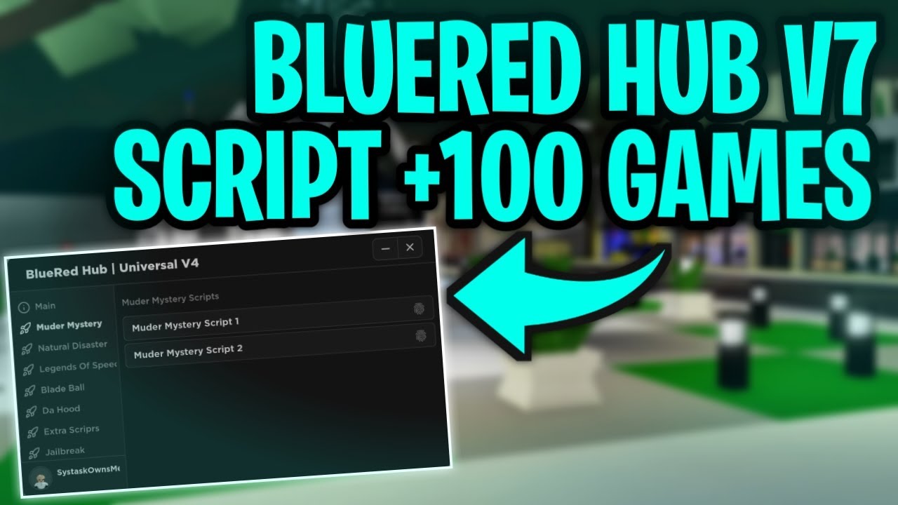 BlueRed Hub Script BEST HUB +100 GAMES | Fluxus, Delta, Arceus X, Hydrogen - YouTube