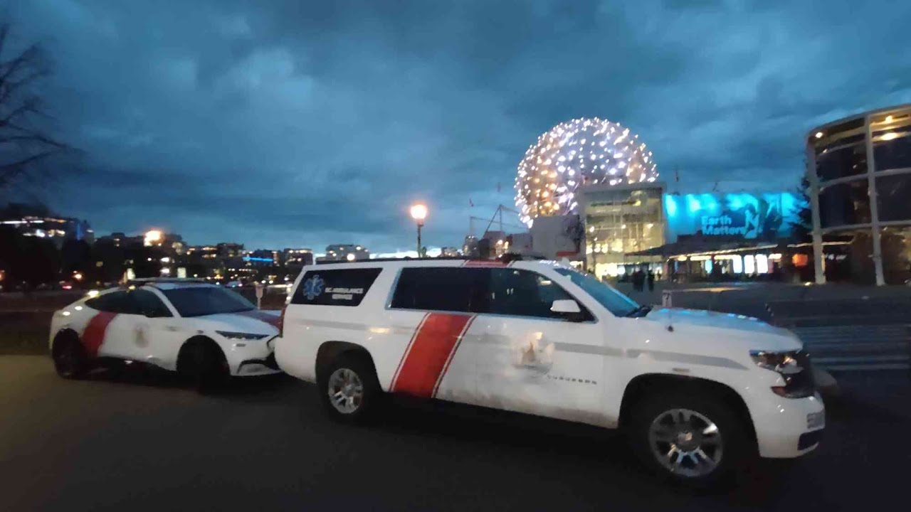 (RARE) BCEHS 57000 Mach-E and a BCEHS 55065 Suburban Tahoe - YouTube