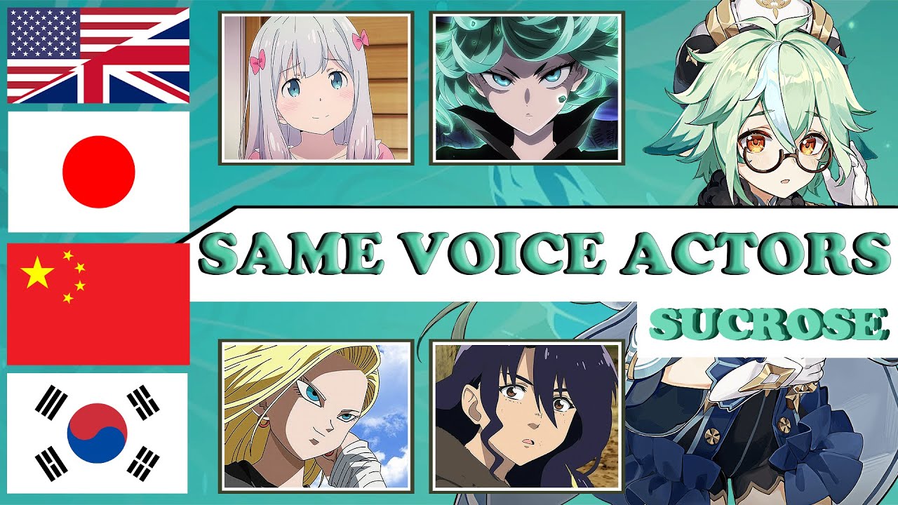 Genshin - Sucrose ALL Language Voice Actors, Same Anime & Game ...