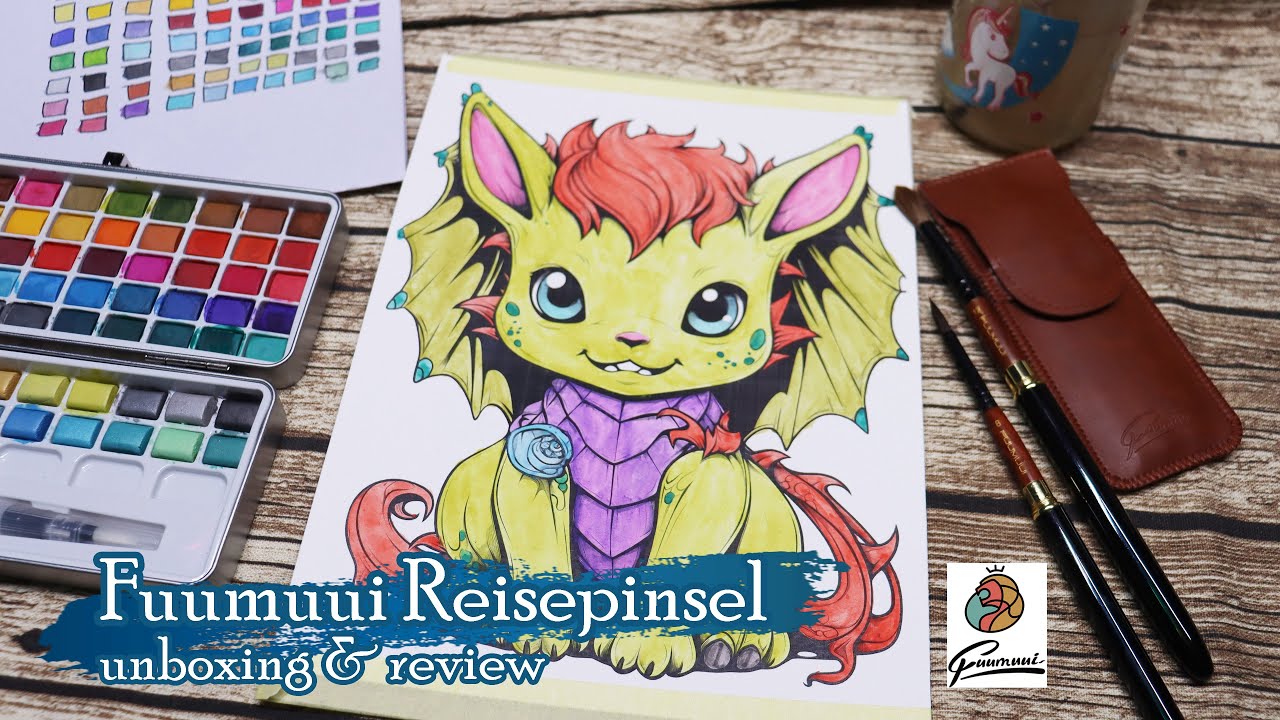 unboxing & review Fuumuui Reisepinsel @fuumuuiart6876 / coupon code ...