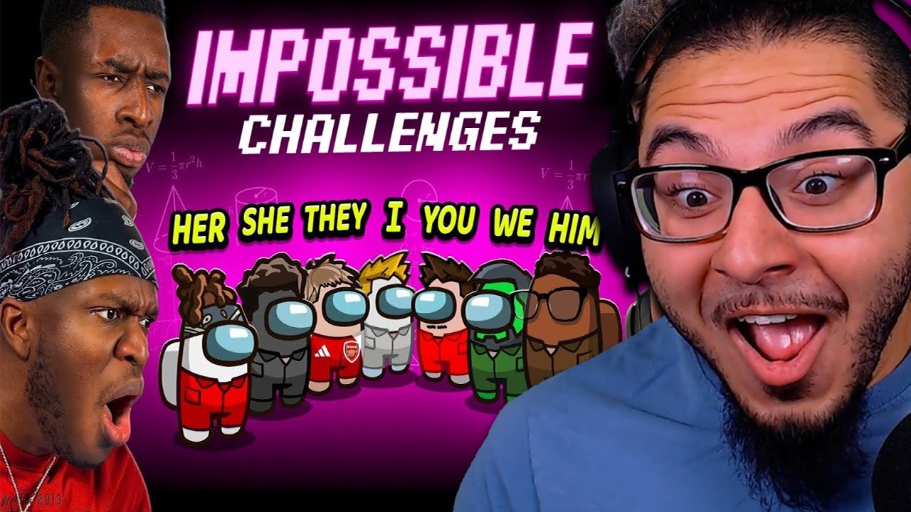 SIDEMEN AMONG US IMPOSSIBLE CHALLENGES: THE MOST CONFUSING LOBBY EVER ...
