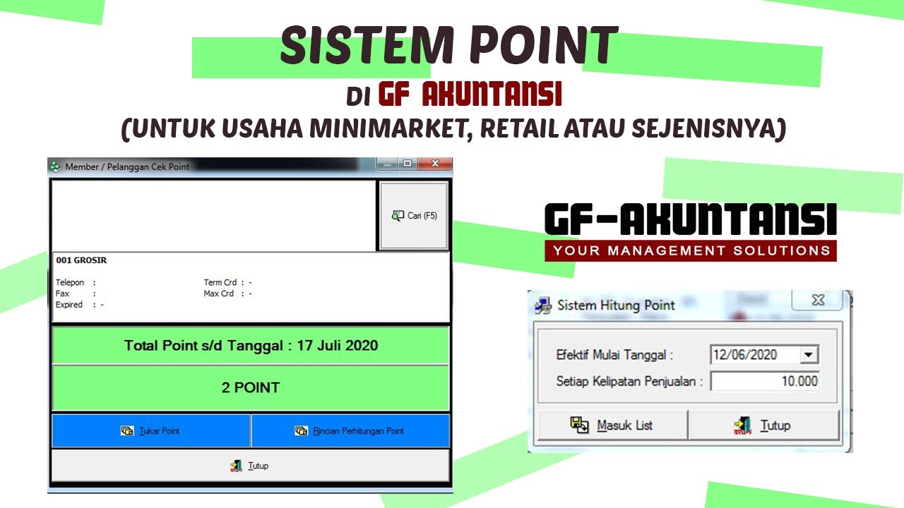 SISTEM POINT GF AKUNTANSI - CARA SETTING - YouTube