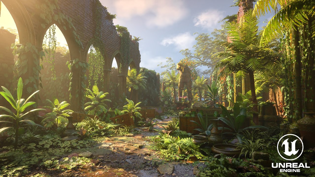 Jungle Church - Unreal Engine 5 Real Time Environment - YouTube