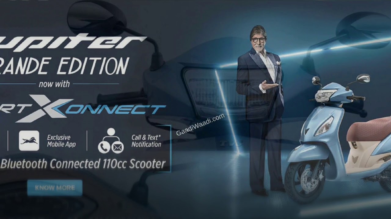 2019 TVS Jupiter Grande 110 Launched With SmartXonnect Bluetooth - YouTube
