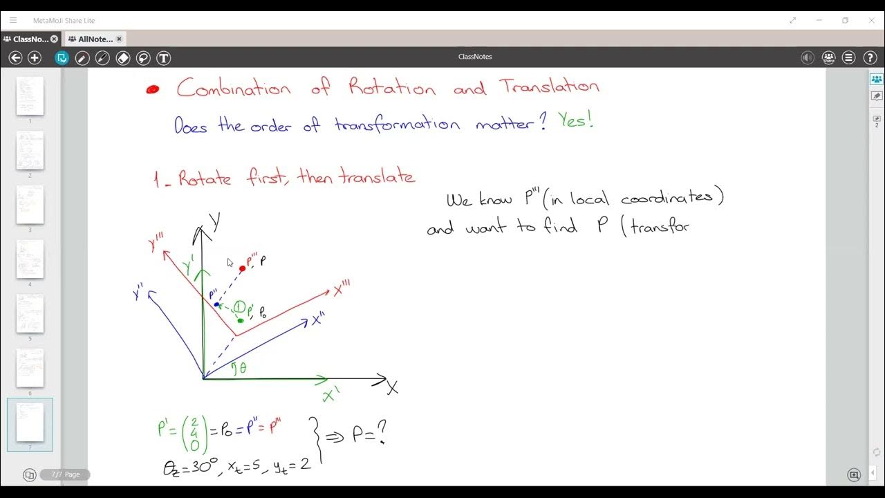Ch05 - 8: Combining Translation and Rotation - MATLAB - YouTube