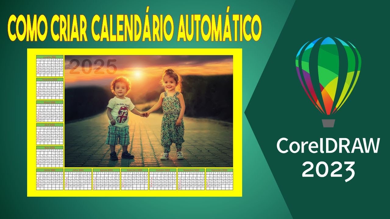 Como criar calendário automático no Corel DRAW - YouTube