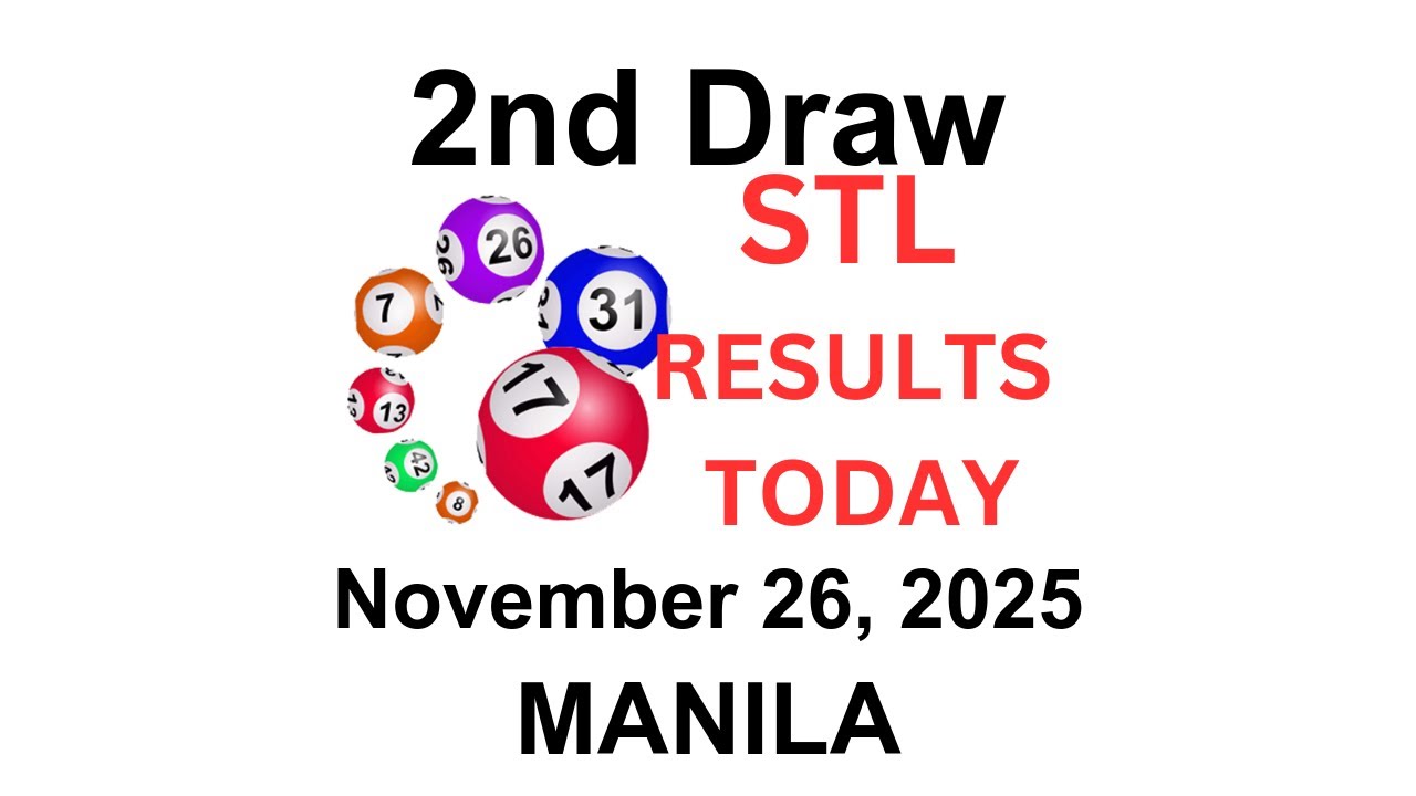 STL MANILA Results Today - 2nd Draw November 26, 2025 - YouTube