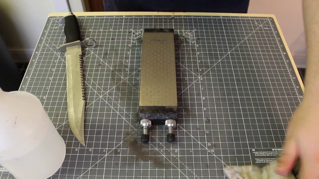 Can I Sharpen an Anglo arms 15" Hunting knife? - YouTube