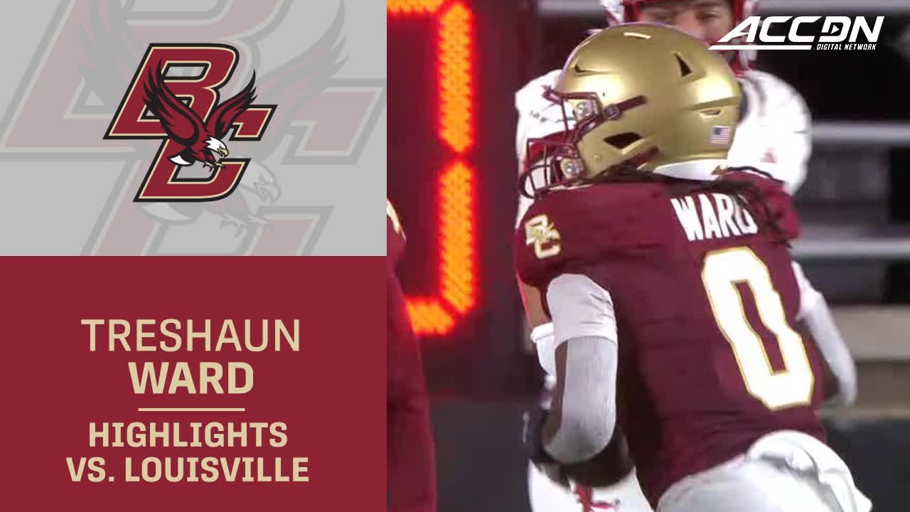 Boston College RB Treshaun Ward Highlights vs. Louisville - YouTube