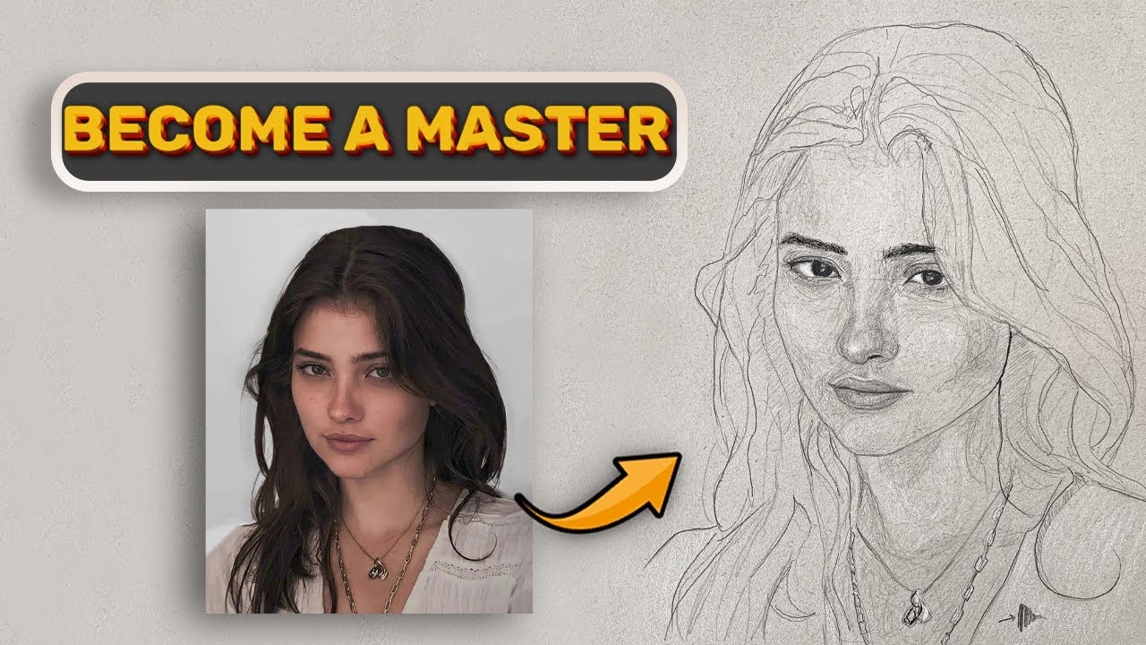 The best method in the world for drawing a portrait - YouTube