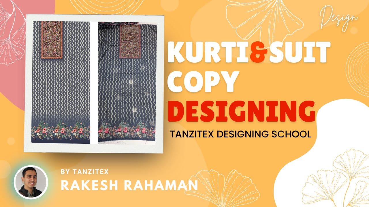 Salwar Suit Kuti Design Copy In Photoshop I #textile #digitaprint # ...