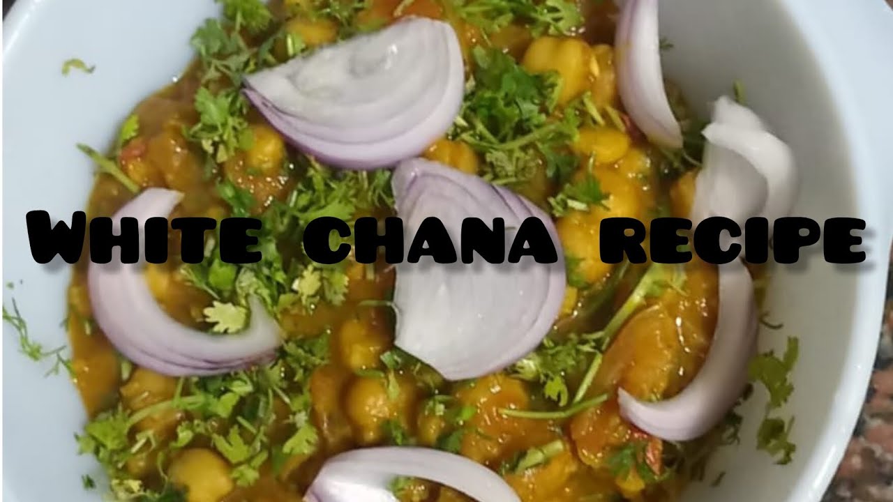WHITE CHANA RECIPE 😋 - YouTube