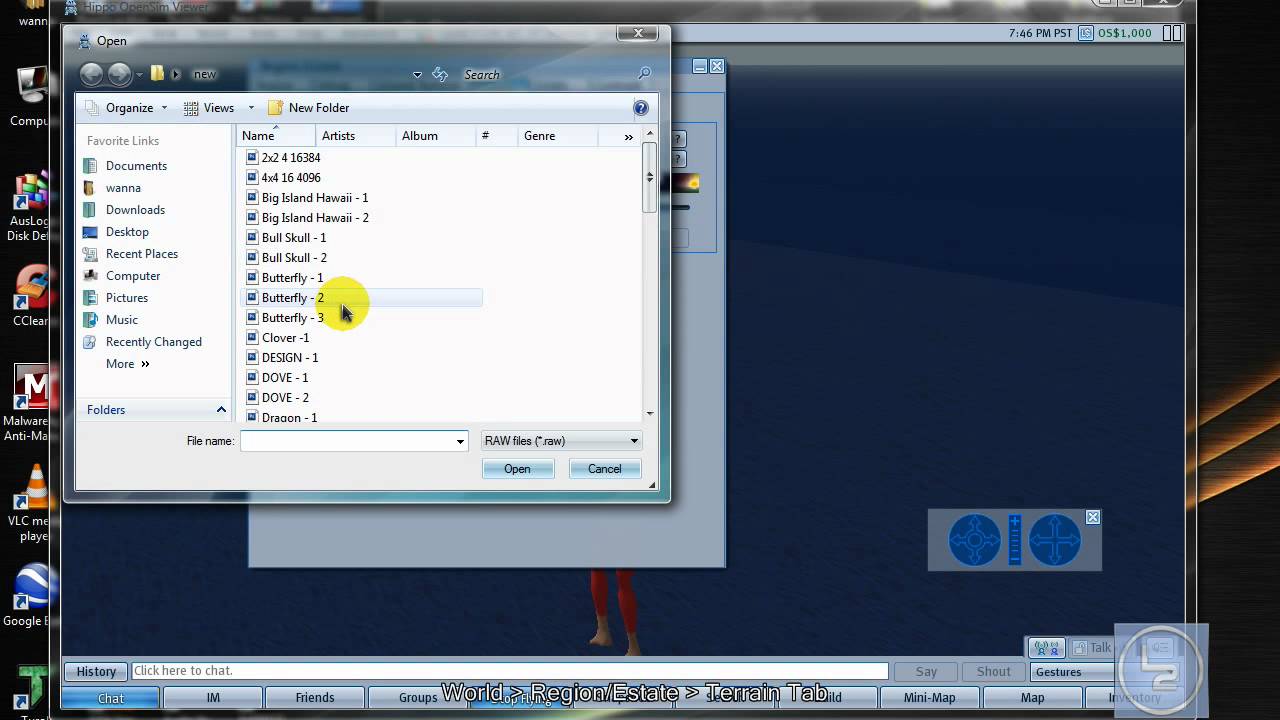 Raw Terrain File Guide - For Second Life - YouTube