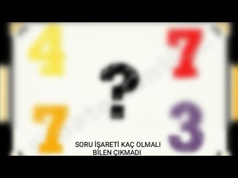 60 saniyelik test zeka soruları, mantık soruları, görsel zeka, matematik, matemantik