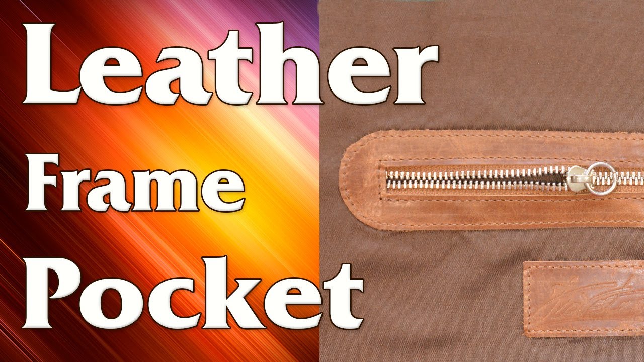 Leather Frame Lining Pocket (Zipper Overlay Pocket) for leather bag ...