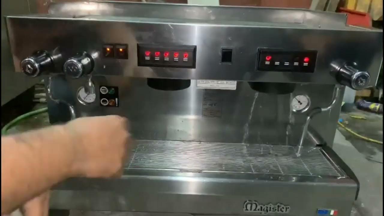 Magister coffee machine :How to operate and program double group # ...
